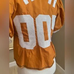 QUEEN OF SPARKLES | Tops | New Queen Of Sparkles Burnt Orange Jersey ...